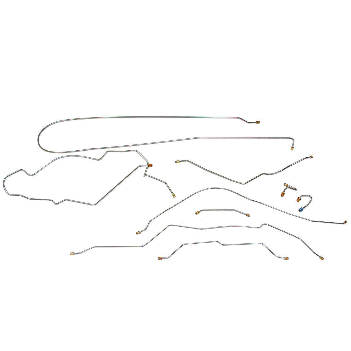 1968-69 Chevrolet GMC Truck 2wd Power Drum Full Brake Line Kit 9pc, 1 ...